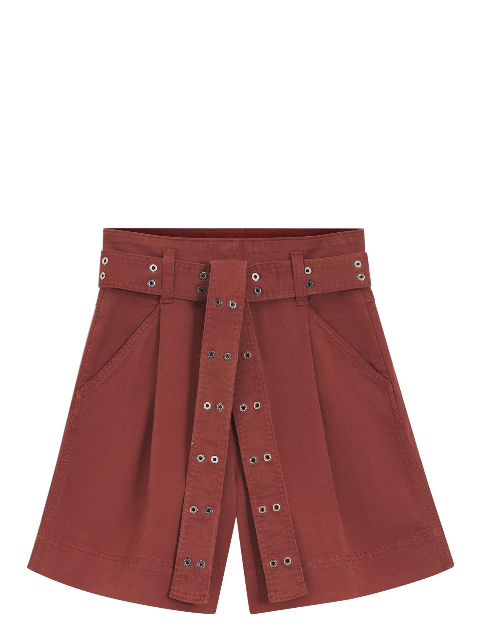 BOSS Eyelet-Belted Shorts